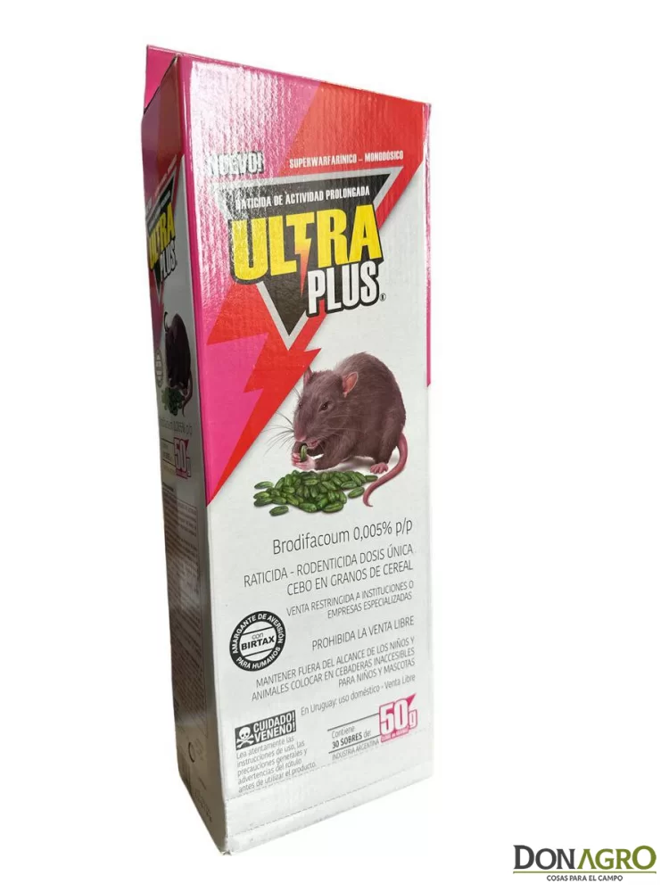 Rodenticida Raticida dispenser 30 sobres - Don Agro