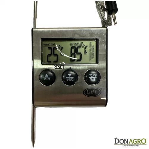 Termometro Digital Lanza con Timer LUFT - Don Agro