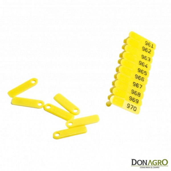 Caravana Rototag Numerada (x 100 unidades) - Don Agro