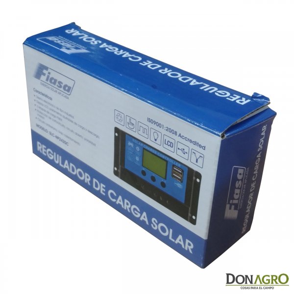 Regulador de voltaje carga solar 20 amp 12v / 24v SLC-NP2420C - Don Agro