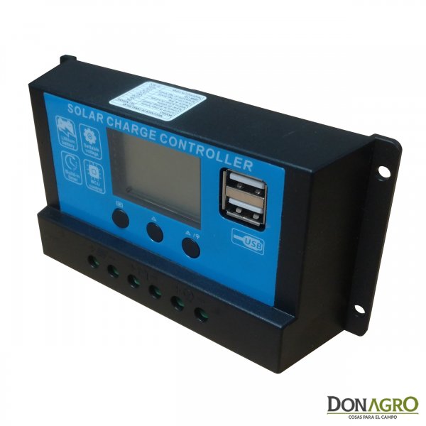 Regulador de voltaje carga solar 20 amp 12v / 24v SLC-NP2420C - Don Agro