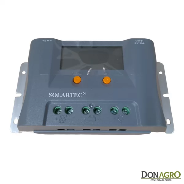 Regulador de voltaje carga solar 20 amp 12v / 24v SOLARTEC SCmax20-u - Don Agro