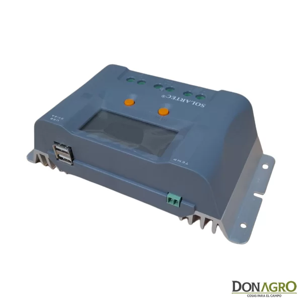 Regulador de voltaje carga solar 20 amp 12v / 24v SOLARTEC SCmax20-u - Don Agro