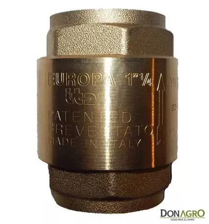Valvula de Retencion Bronce EUROPA 1" (genebre) - Don Agro